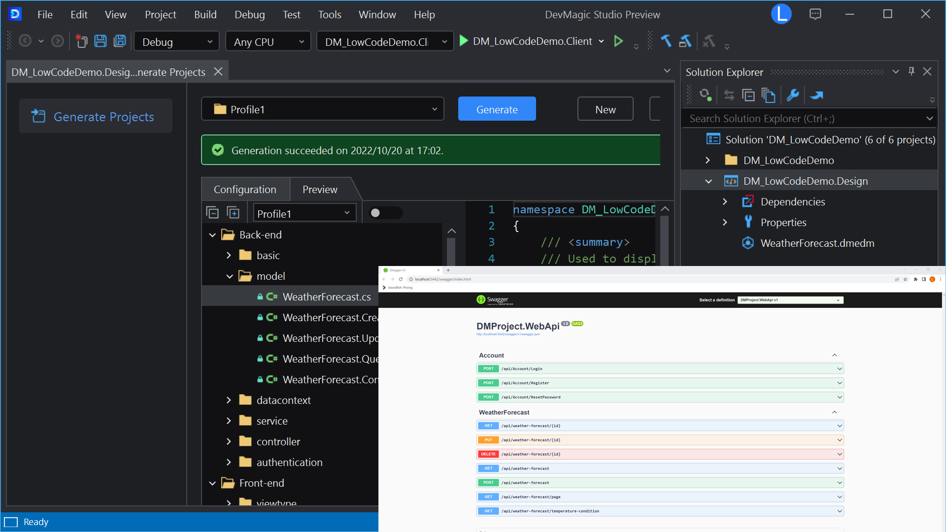 Low-Code IDE for Real .NET Developers | DevMagic Studio